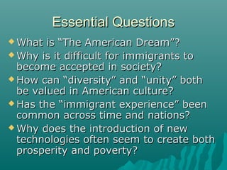 Immigrants and Immigration in Social Studies Learning | PPT