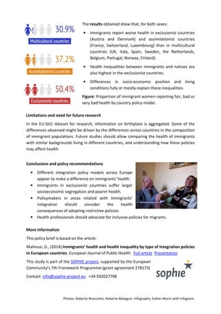 Immigrants’ health and integration policies in Europe. | PDF