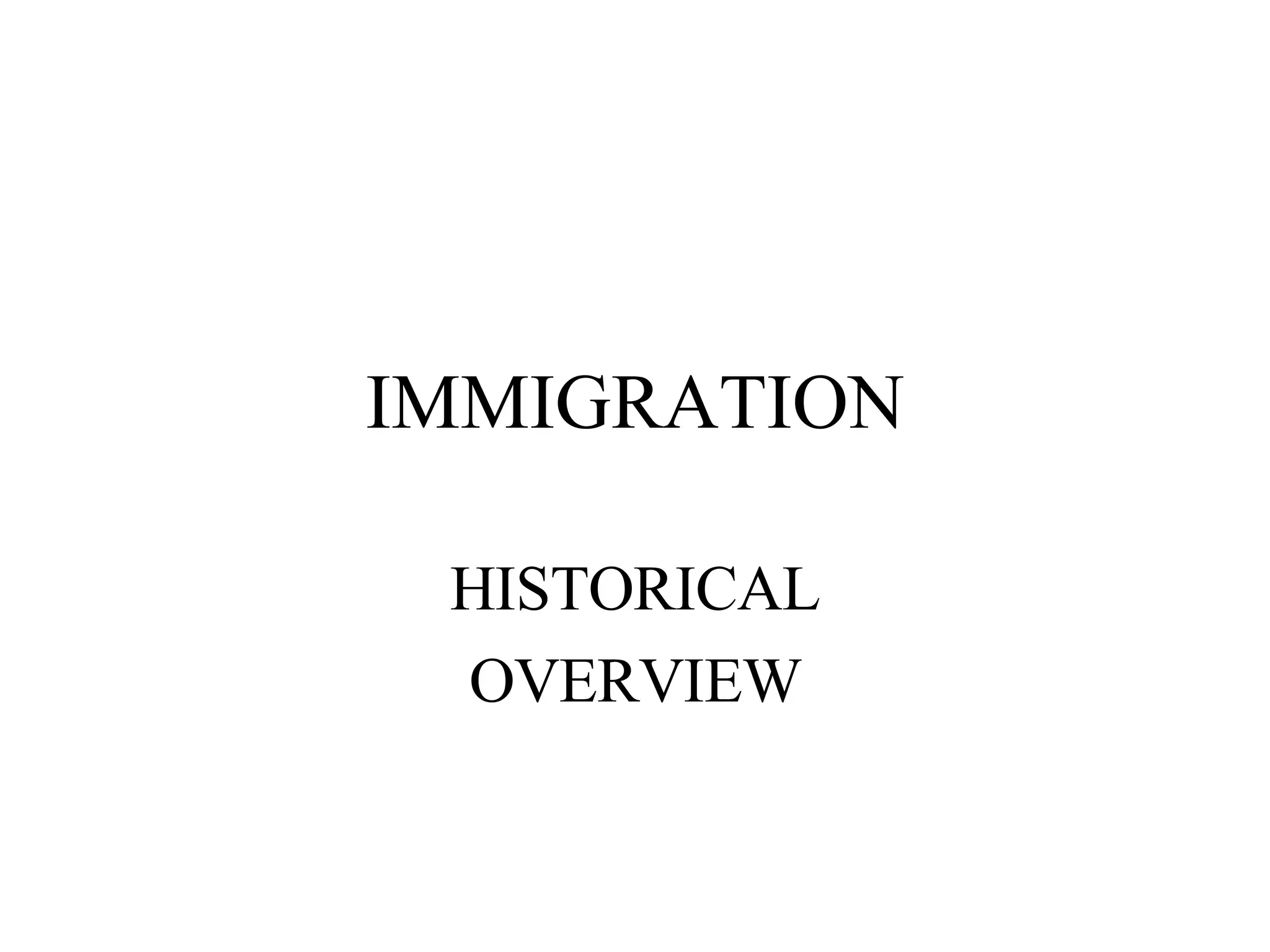 Immigration | PPT