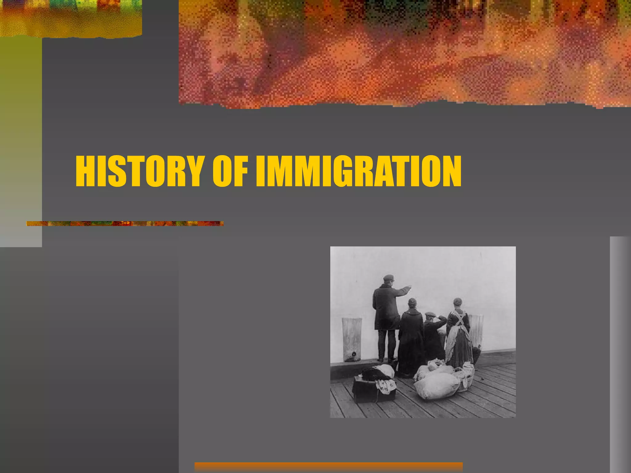 Immigration - A Summary for Grades 5-8 | PPT