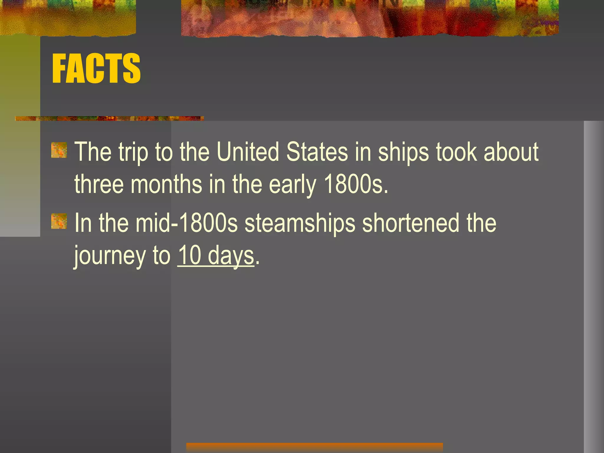 Immigration - A Summary for Grades 5-8 | PPT