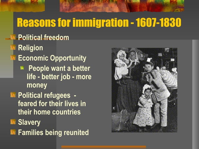 Immigration - A Summary for Grades 5-8 | PPT