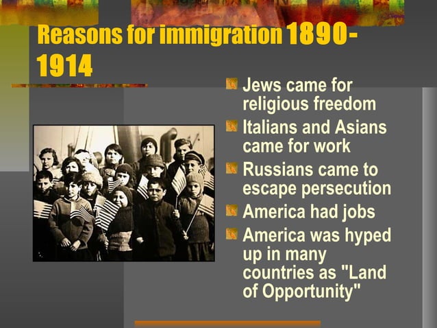 Immigration - A Summary for Grades 5-8 | PPT