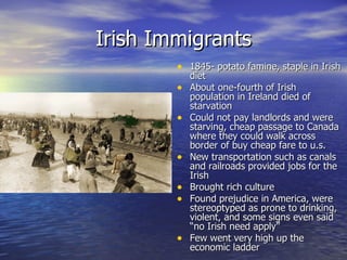 Immigration And Nativism Presentation Final | PPT | Politics
