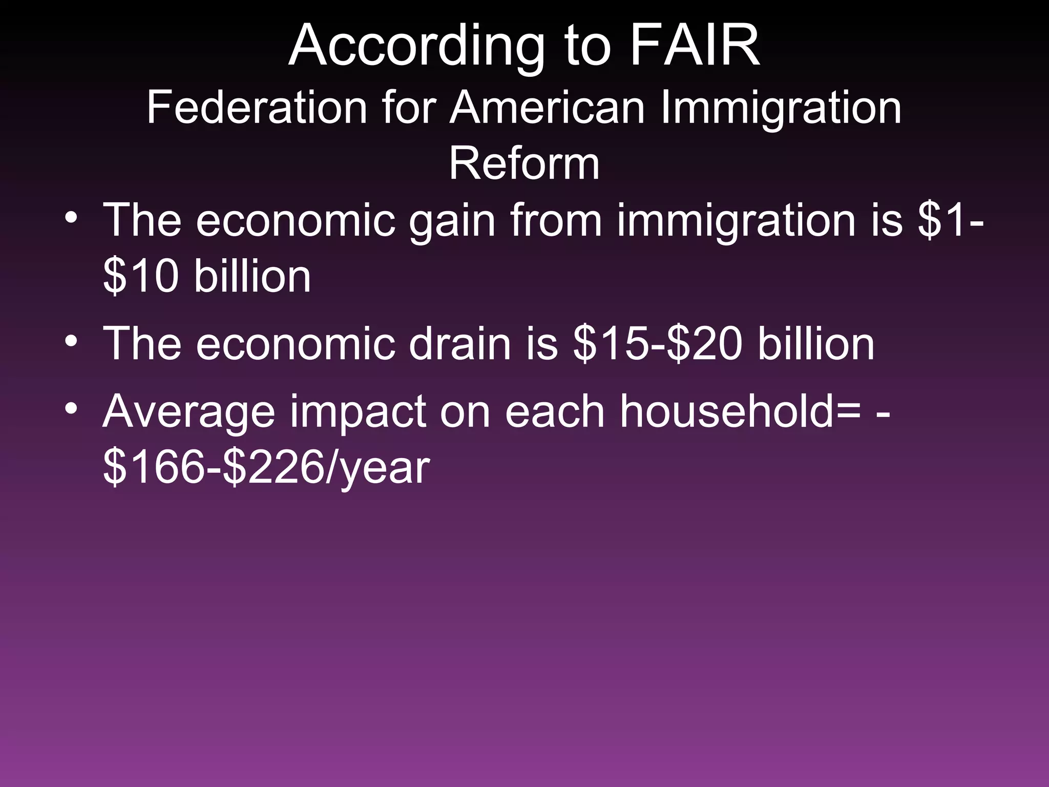 Immigration And The Economy | PPT