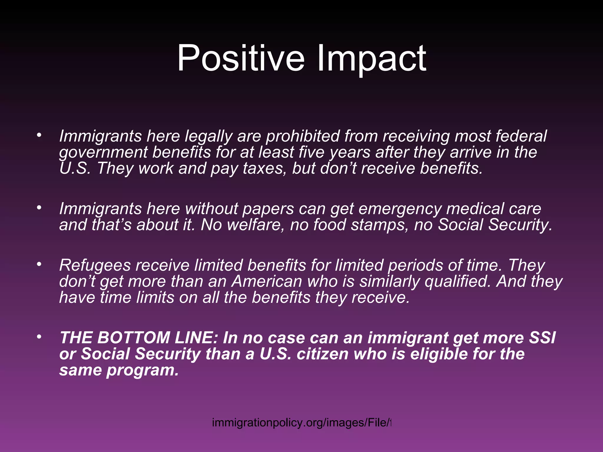 Immigration And The Economy | PPT
