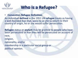 Migration - Immigration - Refugee and Asylum Law | PPTX