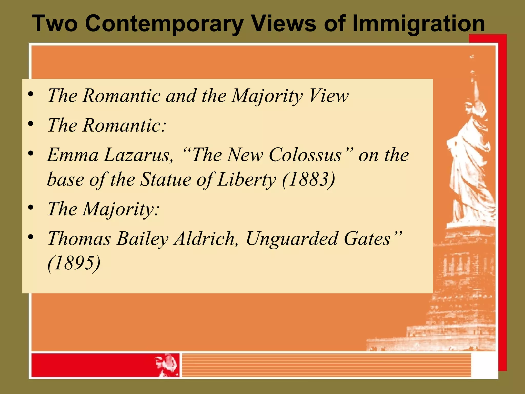 Immigration Regulation and Restriction, 1882-1921 | PPT