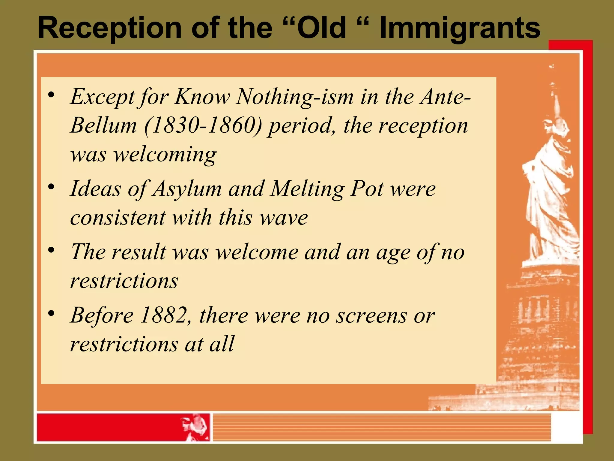 Immigration Regulation and Restriction, 1882-1921 | PPT