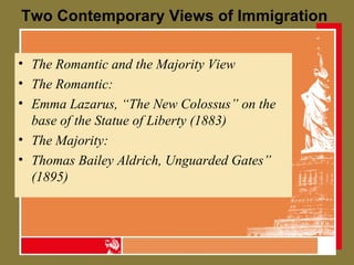 Immigration Regulation and Restriction, 1882-1921 | PPT