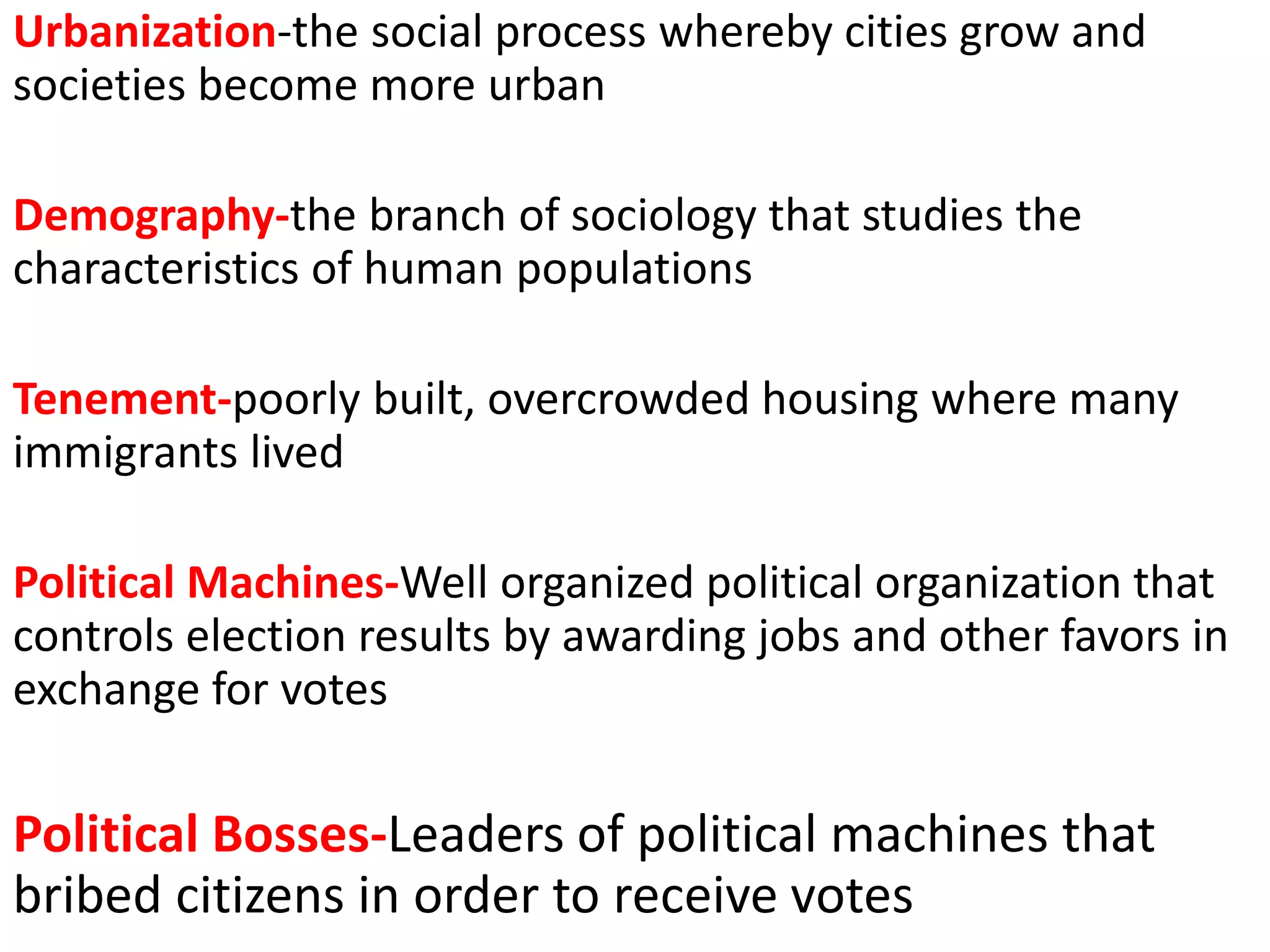 Immigration/Urbanization | PPTX