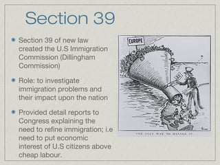 Immigration Act of 1907 | PPT