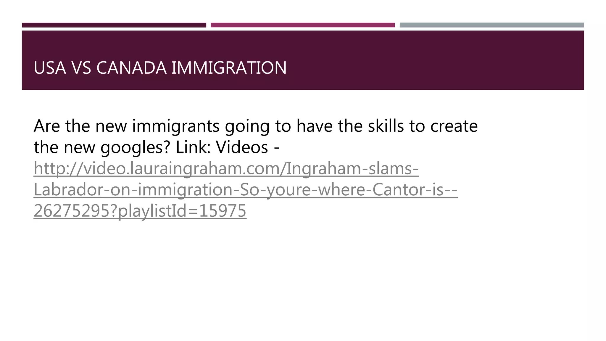Immigration and Refugees: Canada - Issues at Hand | PPTX