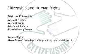 Immigration and citizenship | PPTX