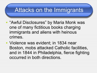 Immigration And Nativism | PPT