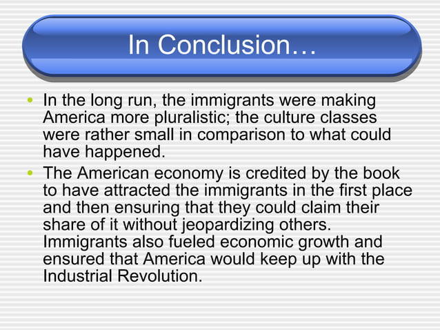 Immigration And Nativism | PPT