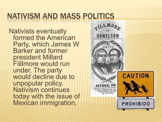 Immigration and Nativism | PPTX