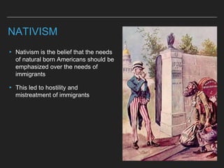 Immigration and the rise of cities 8.47