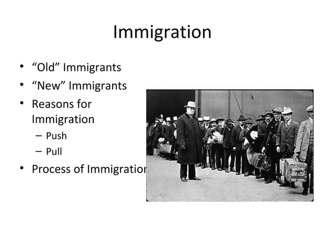 Immigration and urbanization ppt | PPT