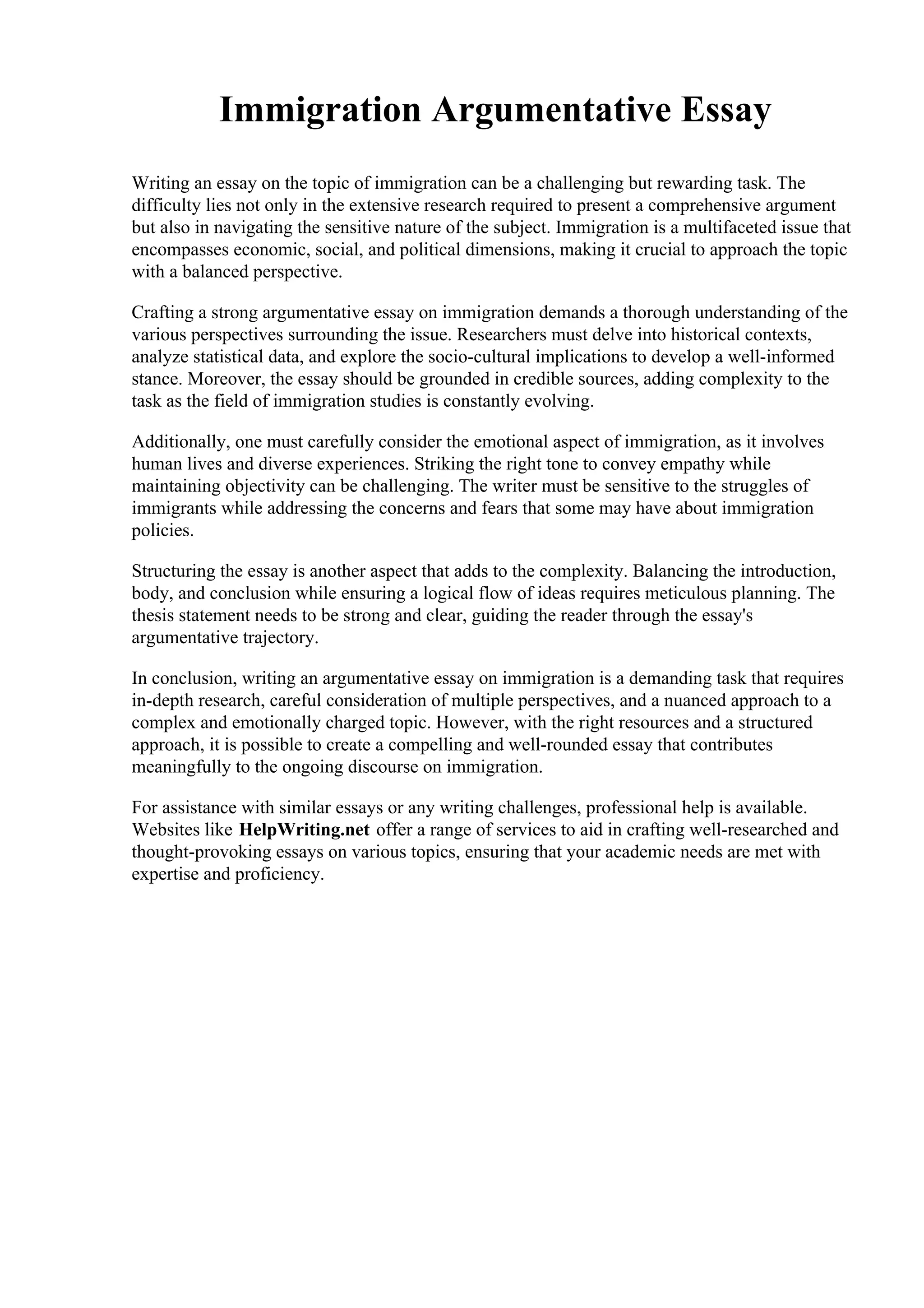 Immigration Argumentative Essay.pdf