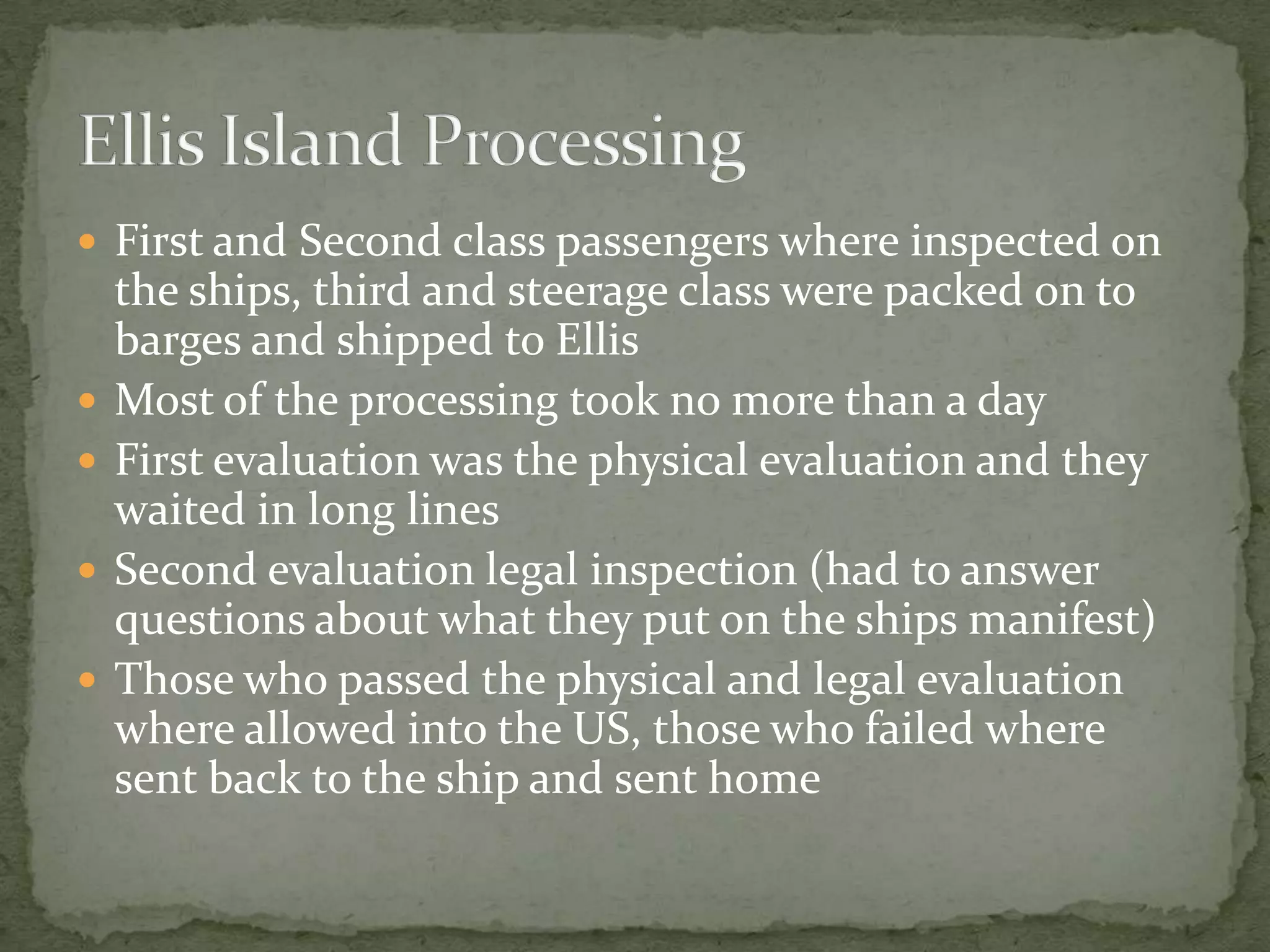 Immigration & ellis island | PPTX