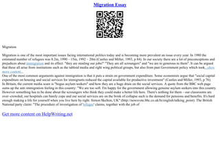 Immigration Essay | PPT