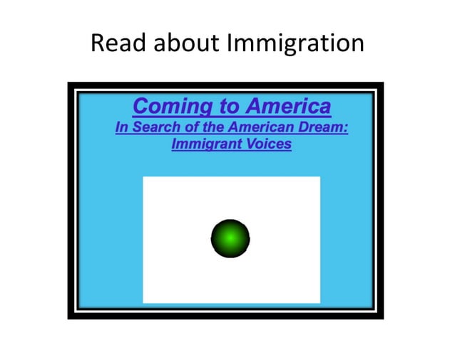 Immigration Excel WebQuest | PPT | Education