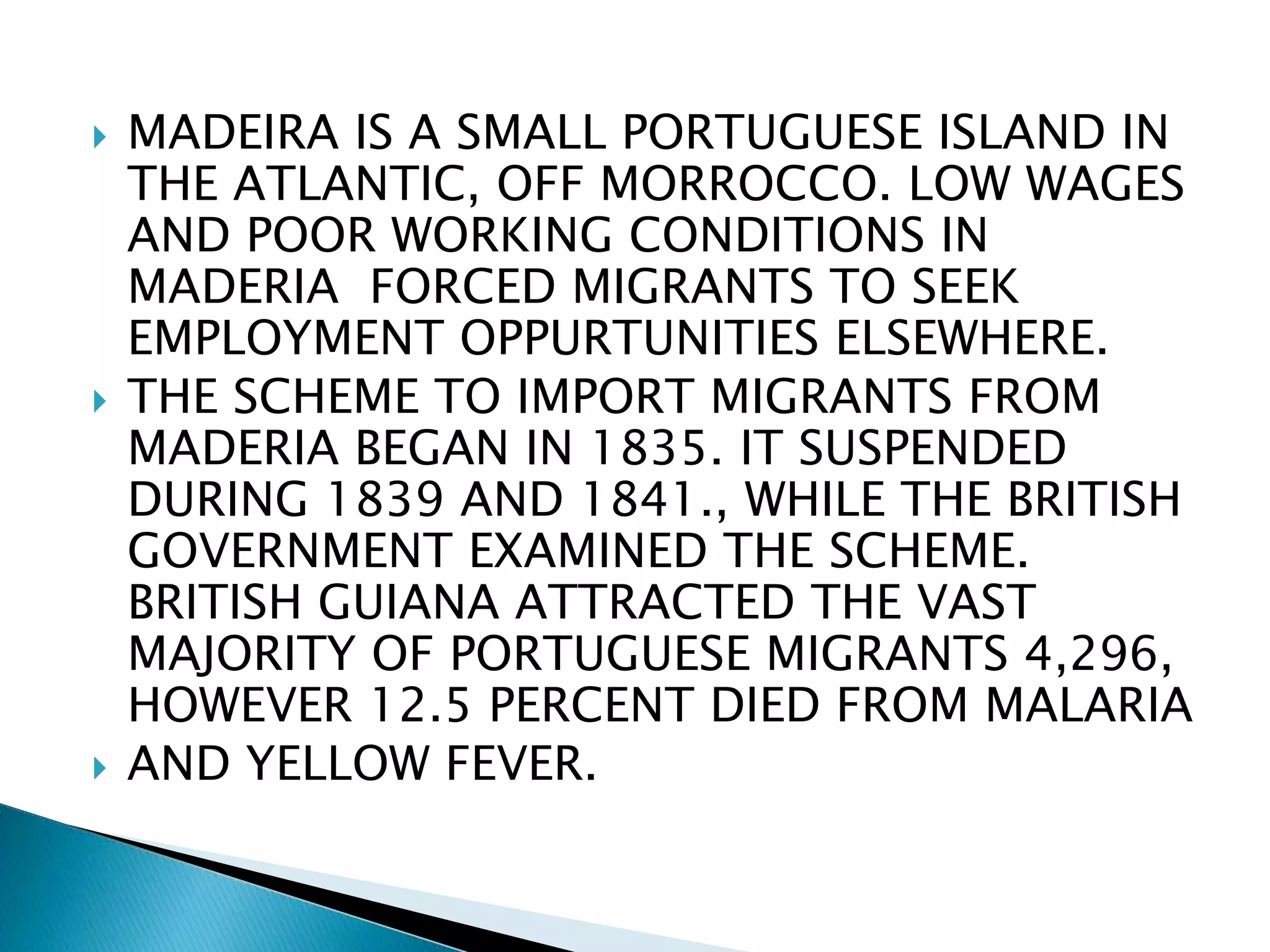 Immigration into the Caribbean in the post emancipation era. | PPTX