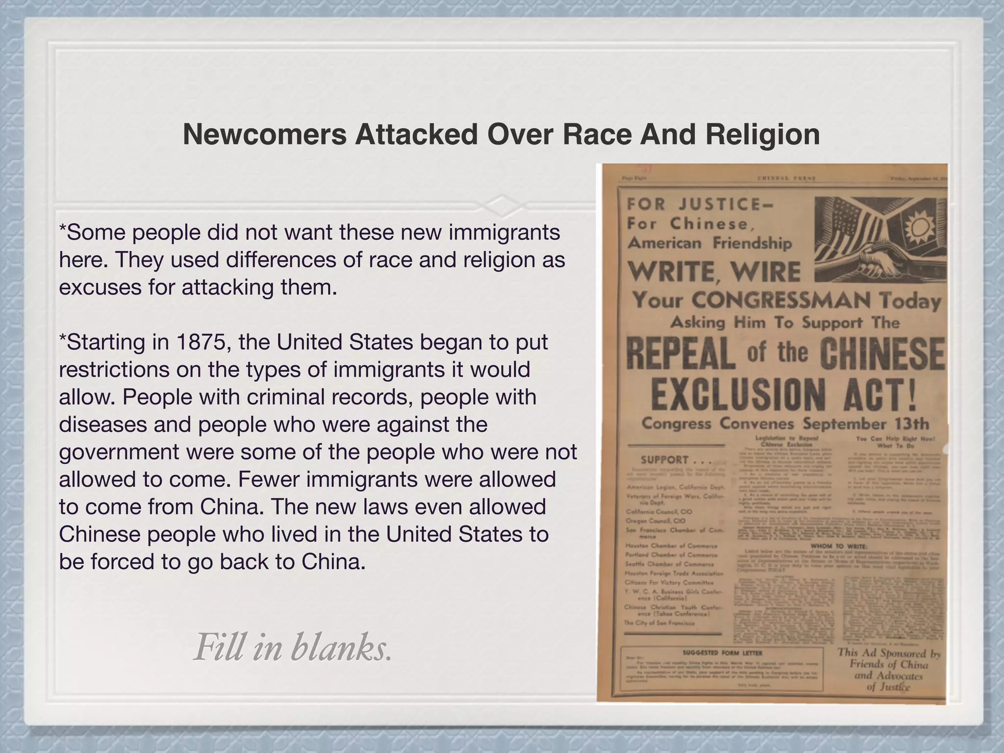 Immigration intro | PPT