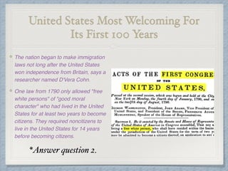 Immigration intro | PPT