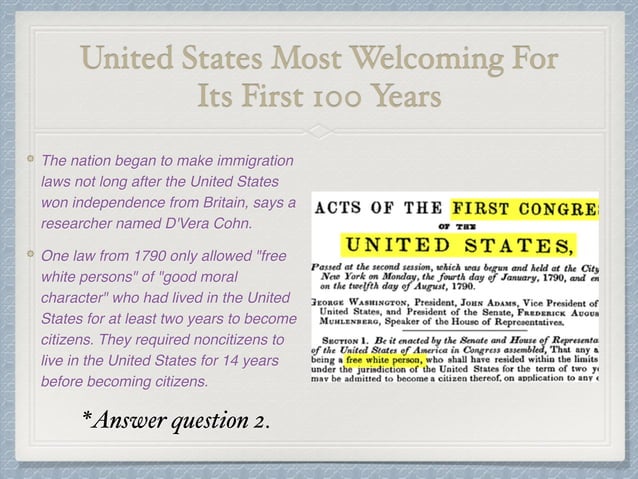 Immigration intro | PPT
