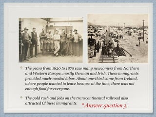 Immigration intro | PPT