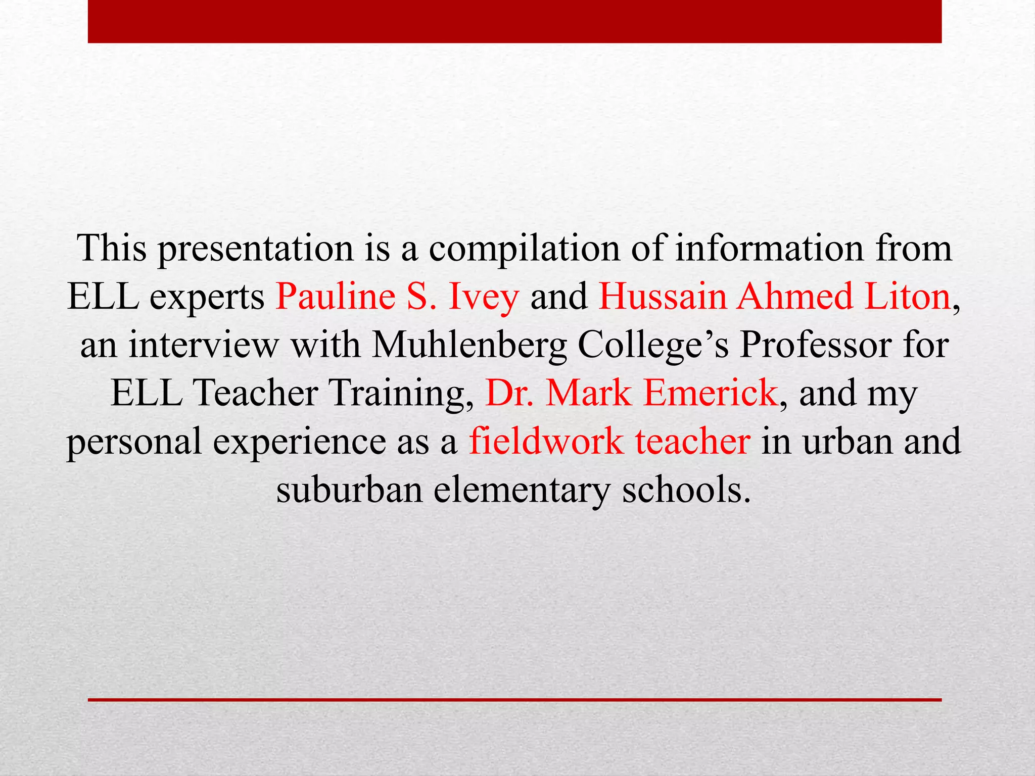 Immigration, Language Barriers, and the American Education System | PPTX