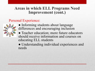 Immigration, Language Barriers, and the American Education System | PPTX
