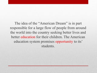 Immigration, Language Barriers, and the American Education System | PPTX