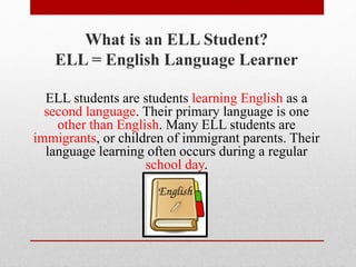 Immigration, Language Barriers, and the American Education System | PPTX