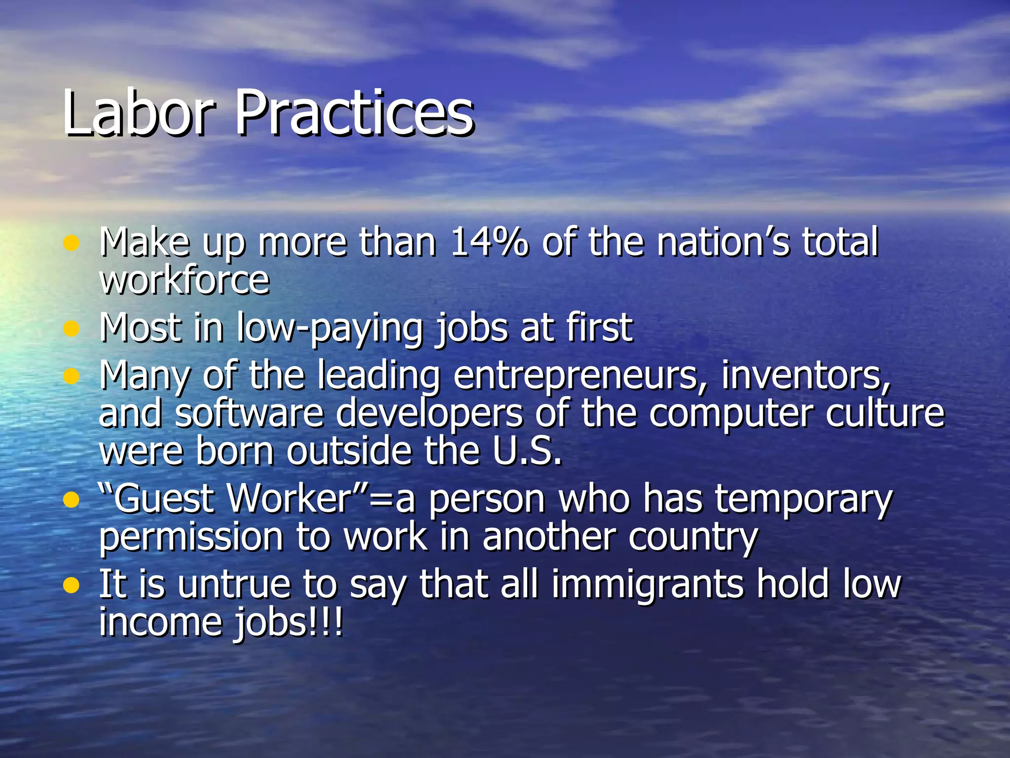 Immigration Patterns | PPT