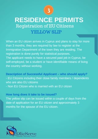 Immigration to Cyprus | PDF