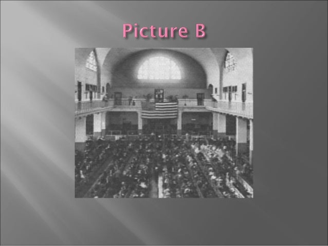Immigration processing through ellis island