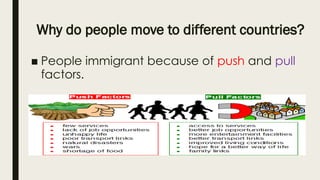 Immigration - Push and Pull Factors Powerpoint | PPTX | Science