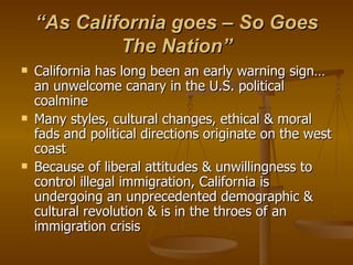 Immigration realities slideshow | PPS