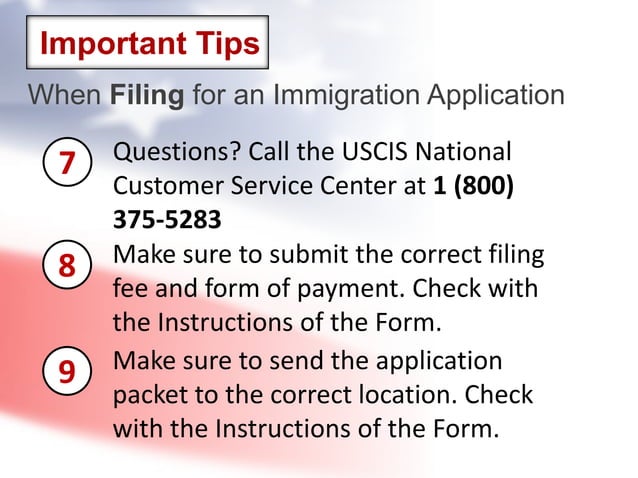 Immigration Tips | PPT