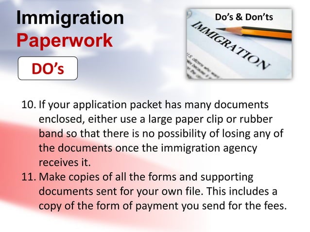 Immigration Tips | PPT