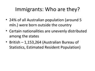 Immigration To Australia | PPT