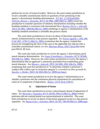 Immiigration law outline, selected topics 9th circuit 590-pages | PDF