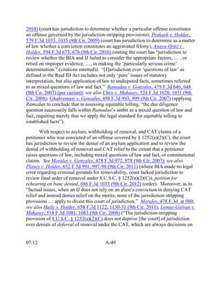Immiigration law outline, selected topics 9th circuit 590-pages | PDF