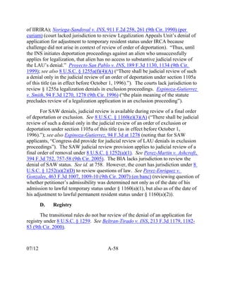 Immiigration law outline, selected topics 9th circuit 590-pages | PDF