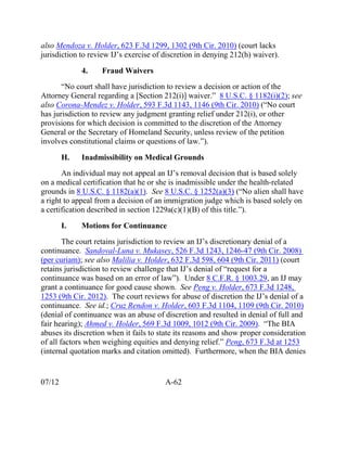 Immiigration law outline, selected topics 9th circuit 590-pages | PDF
