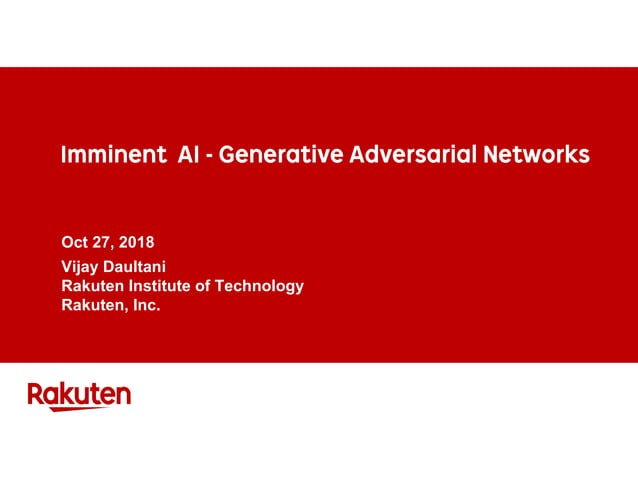 Imminent ai generative adversarial networks | PPT