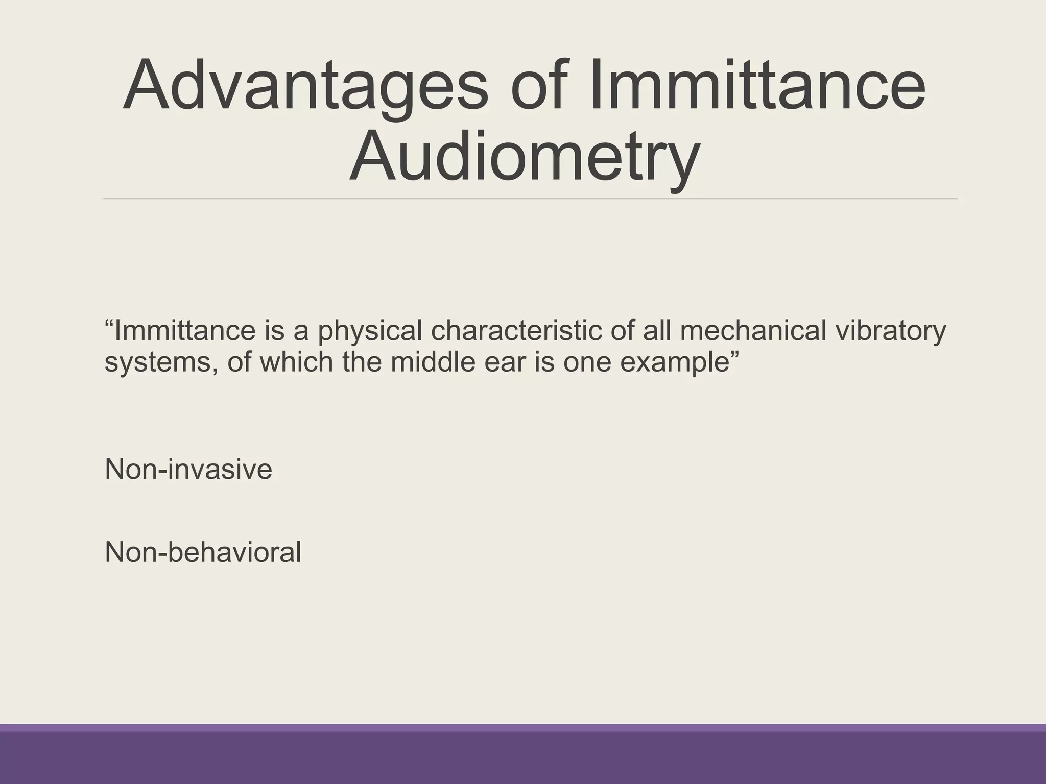Immittance audiometry | PPT